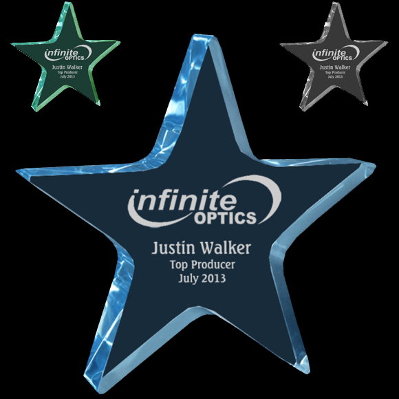 Acrylic Star Award | Personalized Acrylic Awards | Paradise Awards
