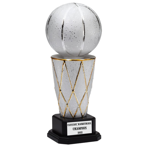Ceramic Fantasy Basketball Trophy | Engraved Basketball Statue ...