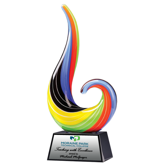 Circus Flame Artglass Award | Personalized Artglass Trophy | Paradise ...