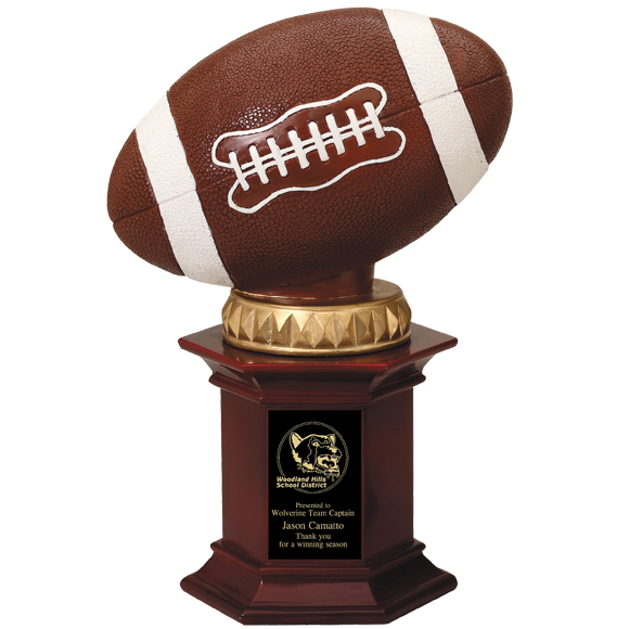Football Throne Trophy | Engraved Football Tower Statue | Paradise Awards