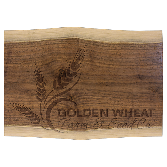 Black Walnut Natural Wood Plaque | Engraved Two Tone Plaque | Paradise ...