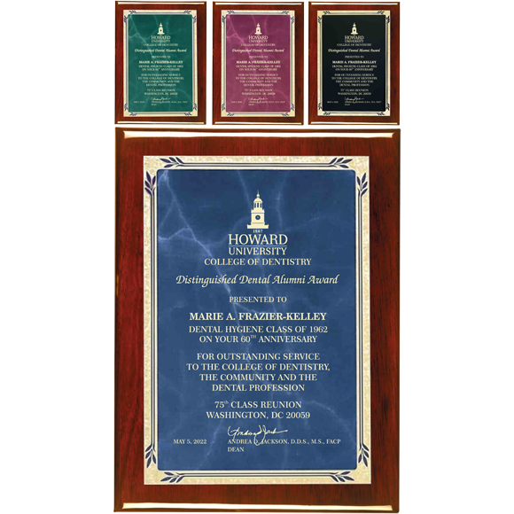 High Gloss Rosewood Finish Plaque | Engraved Wood Plaque Trophy ...