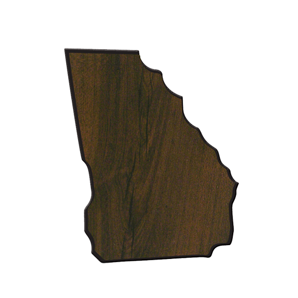 Georgia State Wood Plaque