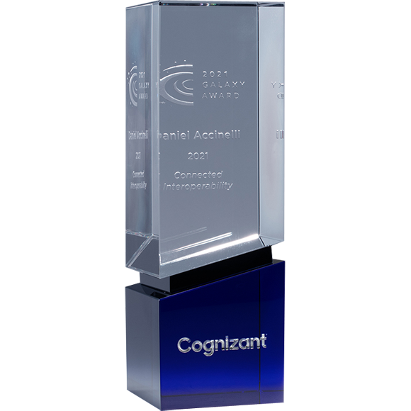 Steward Crystal Award | Etched Crystal Trophy | Paradise Awards