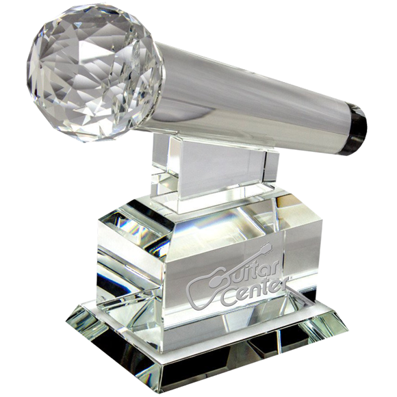 Crystal Microphone Superstar Award | Super Singing Voice Trophy ...