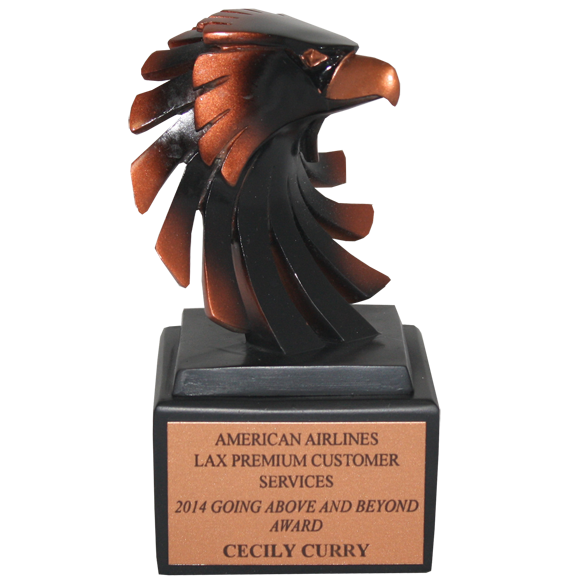 Determination Eagle Trophy | Engraved Military Eagle Trophy | Paradise ...