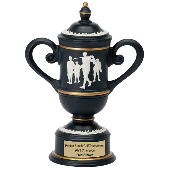 Male Golf Cameo Cup Award Trophy | Golf Tournament Statue | Paradise Awards