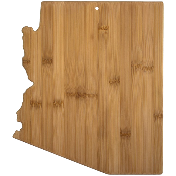 Arizona Shaped Bamboo Plaque | Engraved Bamboo Arizona Board | Paradise ...
