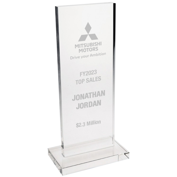 High Rise Tower Crystal Award | Engraved Glass Tower Statue | Paradise ...