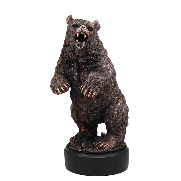 Roaring Bear Trophy | Bronze Bear Award Statue | Paradise Awards