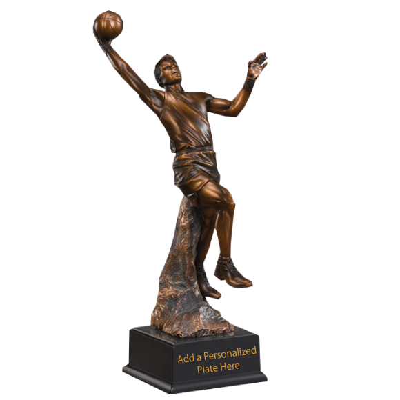 Male Basketball Shooter Trophy | Bronze Basketball Award Statue ...