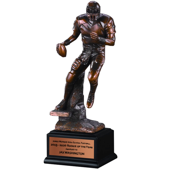 Football Quarterback Beast Trophy | Bronze Football Award Statue ...