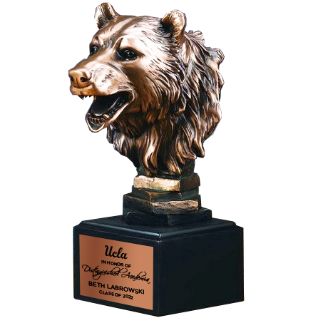 Roaring Bear Head Trophy | Bronze Bear Award Statue | Paradise Awards