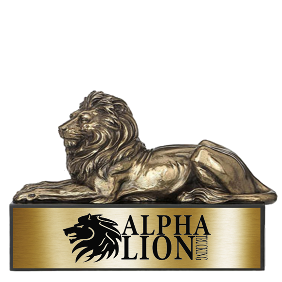 Bronze Lying Lion Award | Personalized King Lion Statue | Paradise Awards