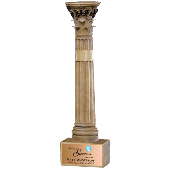 Corinthian Greek Pillar Trophy Award | Resin Victory Column Award ...
