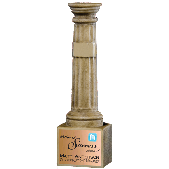 Roman Greek Pillar Trophy Award | Resin Victory Column Award | Paradise ...