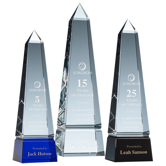 Supreme Obelish Crystal Award | Etched Crystal Award | Paradse Awards