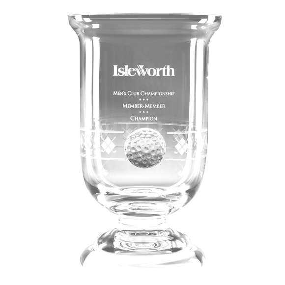 Narrative Crystal Cup Award | Etched Glass Cup Trophy | Paradise Awards