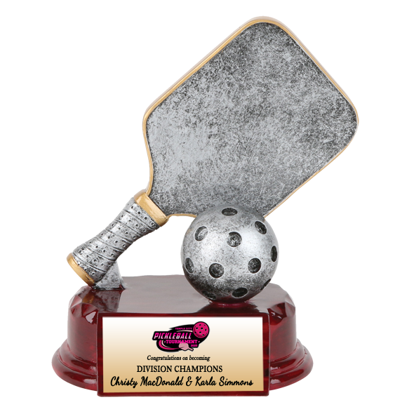 Pickleball Winner Award Trop | Pickleball Resin Trophy| Paradise Awards