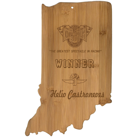 Indiana Shaped Bamboo Plaque | Engraved Bamboo Indiana Board | Paradise ...