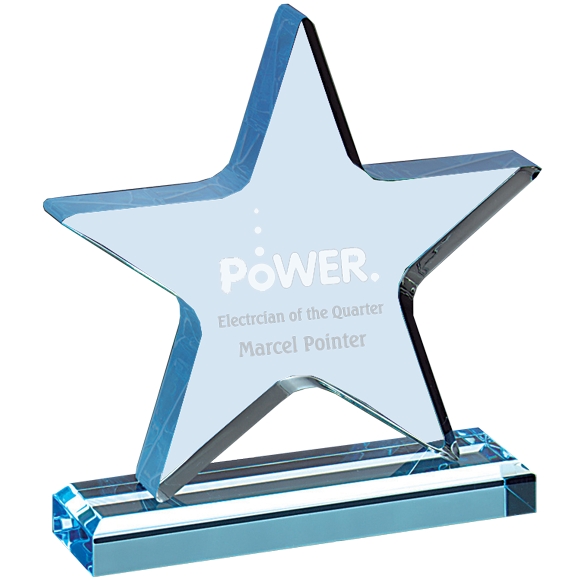 Acrylic Super Star Award | Personalized Acrylic Awards | Paradise Awards
