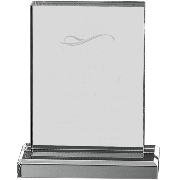 Acrylic Rectangle Tower | Personalized Acrylic Awards | Paradise Awards