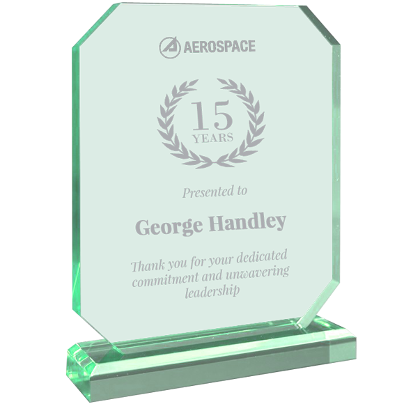 Cut Rectangle Acrylic Award | Personalized Acrylic Awards | Paradise Awards