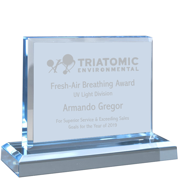 Acrylic Side Rectangle Award | Personalized Acrylic Awards | Paradise ...