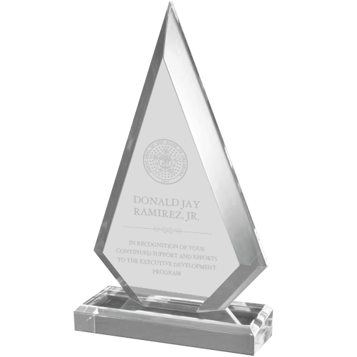 Arrowhead Peak Acrylic Award | Personalized Acrylic Awards | Paradise ...