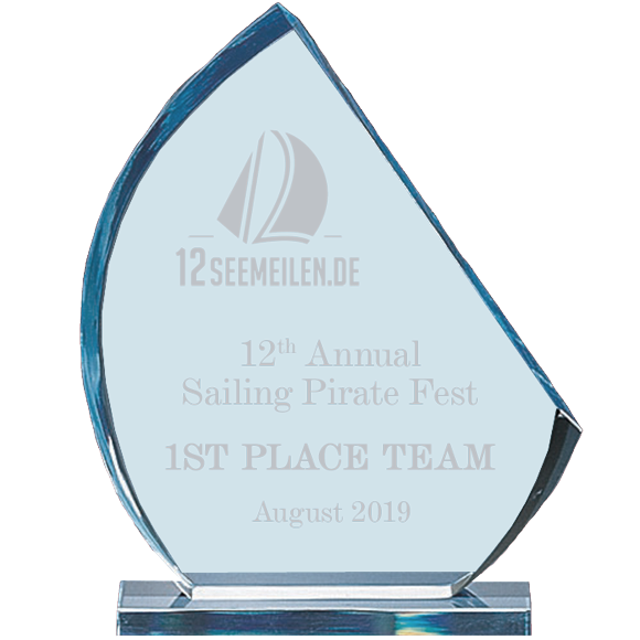 Acrylic Half Sail Award | Personalized Acrylic Awards | Paradise Awards