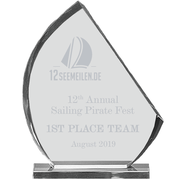 Acrylic Half Sail Award | Acrylic Half Sail Award | Personalized ...