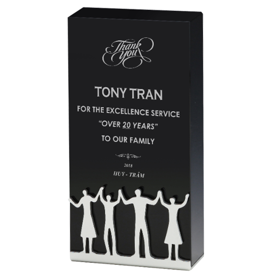 Teamwork Tower Crystal Award | Engraved Glass Teamwork Statue ...