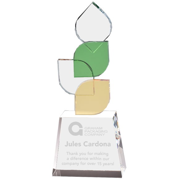 Etched Green Climate Trophy | Etched Habitat Award | Paradise Awards