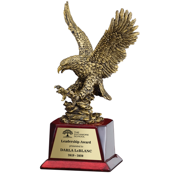 Eagle Warrior Trophy | Flyng Golden Eagle Statue | Paradise Awards