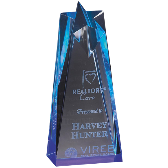 Acrylic Star Tower Award | Engraved Acrylic Star Statue | Paradise Awards