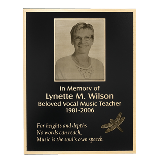 Raised Letters Photo Plaque | Custom Molded Outdoor Sign | Paradise Awards