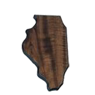 Illinois State Wood Plaque | Laser Engraved United States Plaques ...