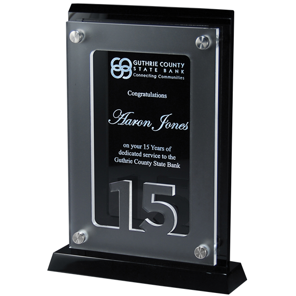 15 Years of Service Anniversary Award | Engraved Acrylic 15 Year ...