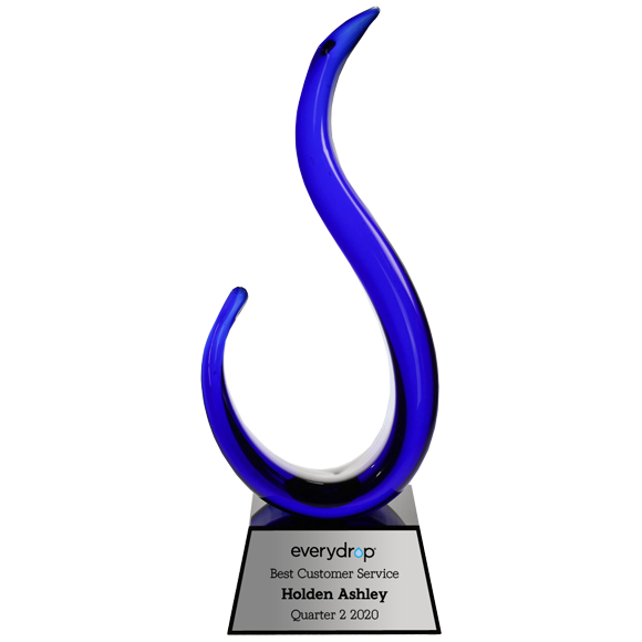 Blue Spark Artglass Award | Personalized Artglass Trophy | Paradise Awards