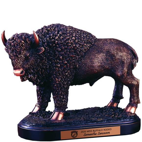Bronze Wild Buffalo Trophy | Bronze Buffalo Award Statue | Paradise Awards