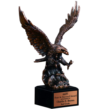 Attacking Eagle Trophy Award | Bronze Military Eagle Trophy | Paradise ...