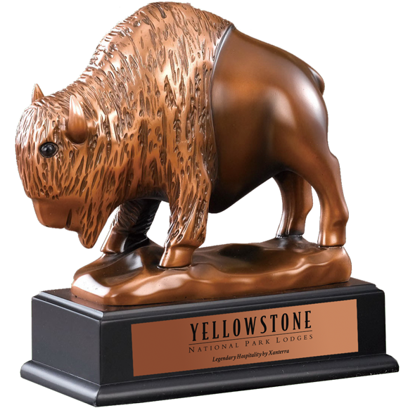 Bronze Shaggy Buffalo Trophy | Bronze Buffalo Award Statue | Paradise ...