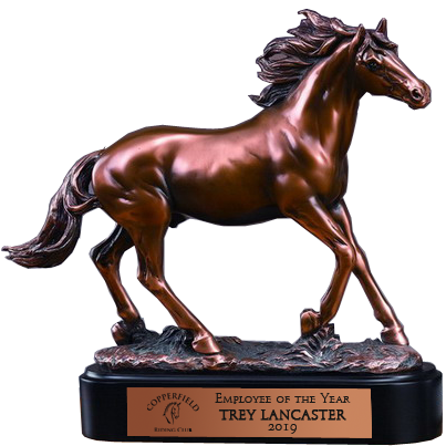 Running Stallion Horse Trophy | Bronze Horse Award Statue | Paradise Awards